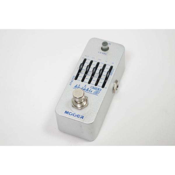 MOOER Graphic Bの中古が入荷しました！！超小型のベース用5バンドグラフィック・イコライザー。62.5、125、500、1k、4kHzをそれぞれ±18dBの広い範囲で調整可能。ベースにとって重要な帯域を全てカバーし、原音から倍音...