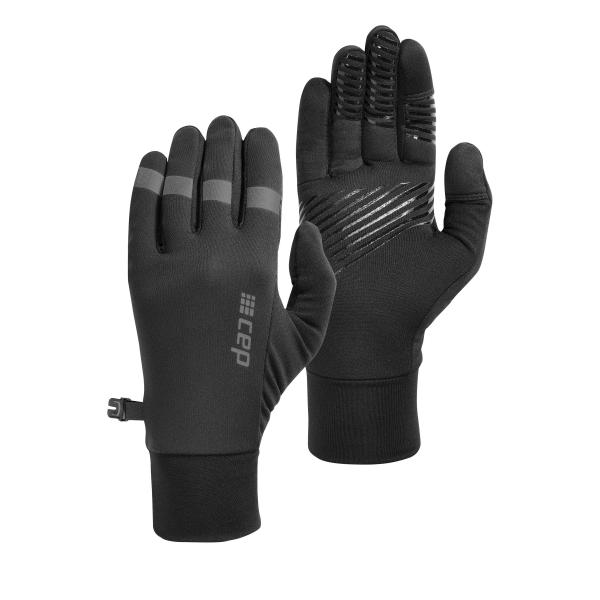 ・品名CEP COLD WEATHER GLOVES（uisex）・カテゴリーユニセックス　男女兼用 　スポーツ　ランニング　手袋 グローブ スマートフォン対応 防寒 撥水 反射材・カラーblack・サイズS、M、L、XL・TOP　FEAT...