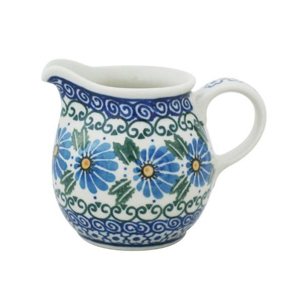 ポーランド食器、Ceramika Artystyczna(ツェラミカ　アルティスティチナ)の、ミルクピッチャー　No.835ミルクピッチャーだから、ミルクだけ？そんなことはありません。オリーブオイルやココナッツオイル、ドレッシング、なんにで...