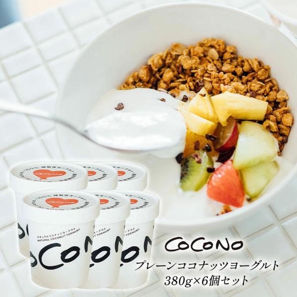 ＜＜  ITEM INFORMATION ＞＞      名称      COCONO プレーンココナッツヨーグルト380g×6個    商品詳細 ヴィーガンでも楽しめる！ナチュラルな材料にこだわった100％植物性ヨーグルト毎日の食卓に自然...