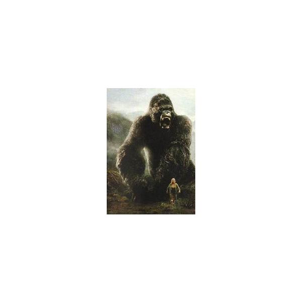 映画チラシ／ キング・コング（Ｐジャクソン監督、Ｎワッツ）　2005年　　Ｃ　2折、コング正面向き