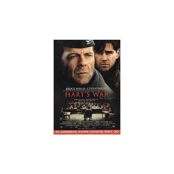 英語版映画チラシ／ ジャスティス　ＨＡＲＴ’Ｓ　ＷＡＲ　（Ｂ・ウイリス、Ｃ・ファレル）　A5/2折