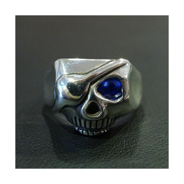フラッシュポイント・ジムスカルリング-アイパッチ-サファイヤ。商品番号 C466-EYEPATCH SAPPHIRE