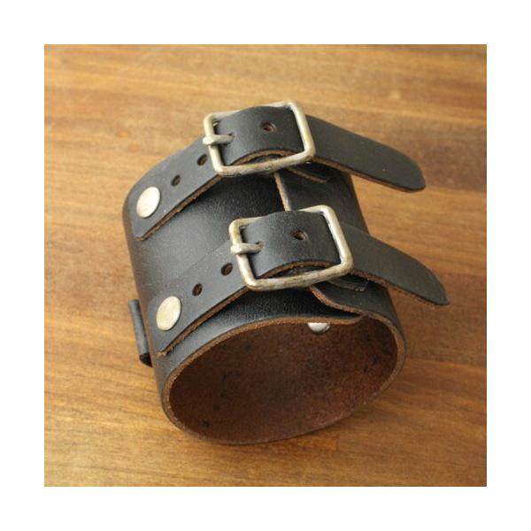 ジービービーカスタムレザー・JDカフブレスレット・ブラック。商品番号 JD Cuff Bracelet LIMITED BLACK