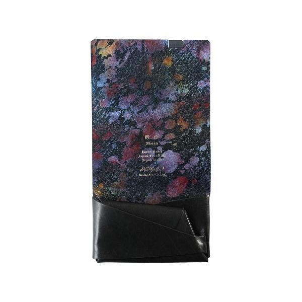 所作・コインケース・ブラック黒×オーロラ内側。商品番号 sho-co1c