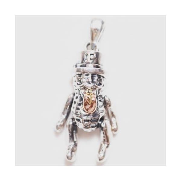 ピーナッツ＆カンパニー・手足が動くテディーベロピーナッツペンダント・シルバー925×K10GOLD商品番号 TEDDY BEROPEANUTS silver×K10