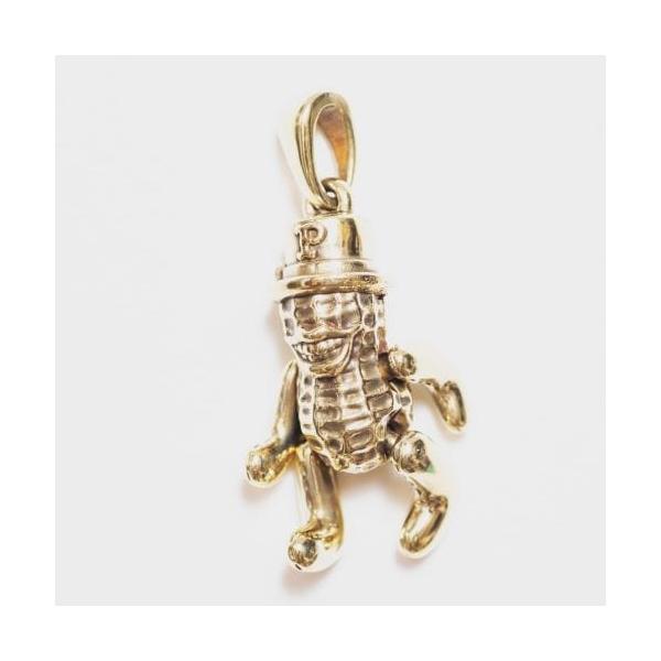 ピーナッツ＆カンパニー・手足が動くテディーピーナッツペンダント・ブラス商品番号 TEDDY PEANUTS brass