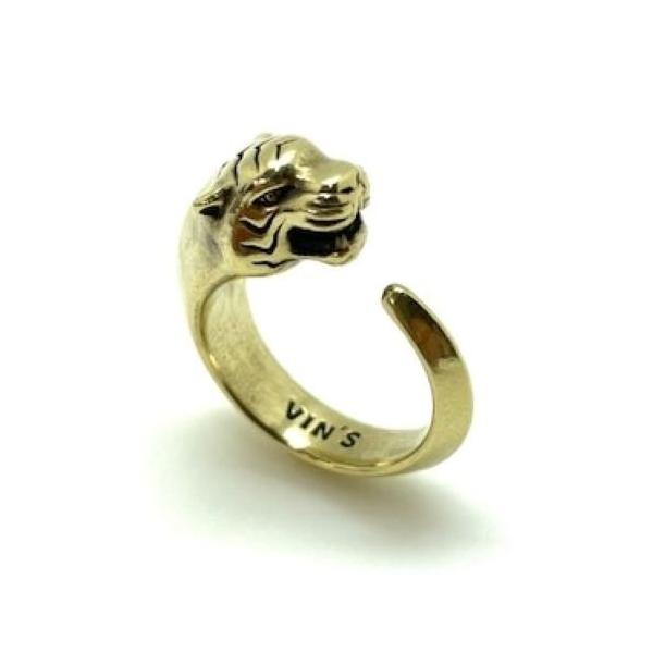 ヴィンズ・タイガーリング・虎指輪／真鍮商品番号 #VR-8 BR