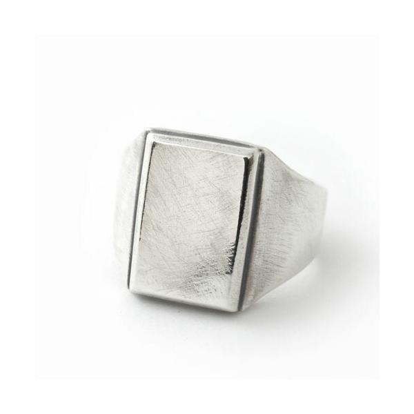 ヴァンティーク・レクタンギュラーシグネットリング・プレーン商品番号 VR-TRP-PL