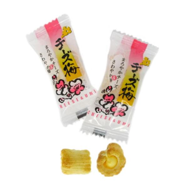 マイルドなチーズをスッキリ梅味のおかきで包みました。