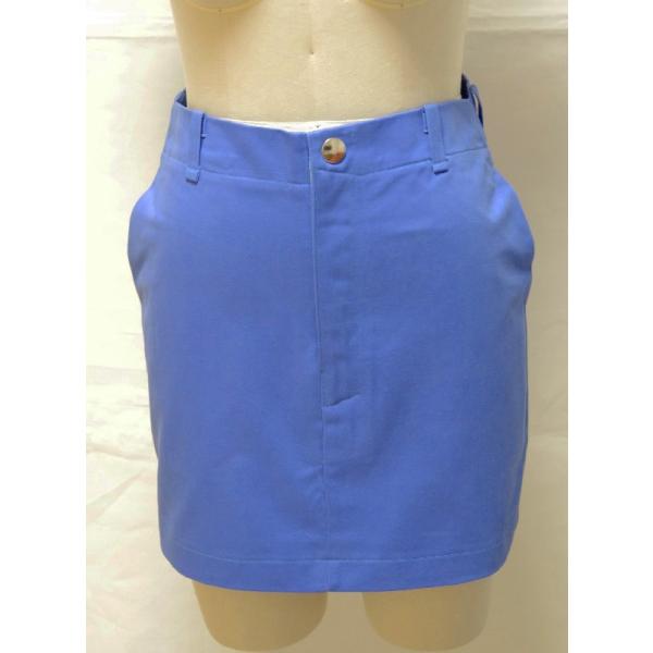 デニムのカジュアルミニスカート。綿１００％の夏用の柔らかめのデニム生地。