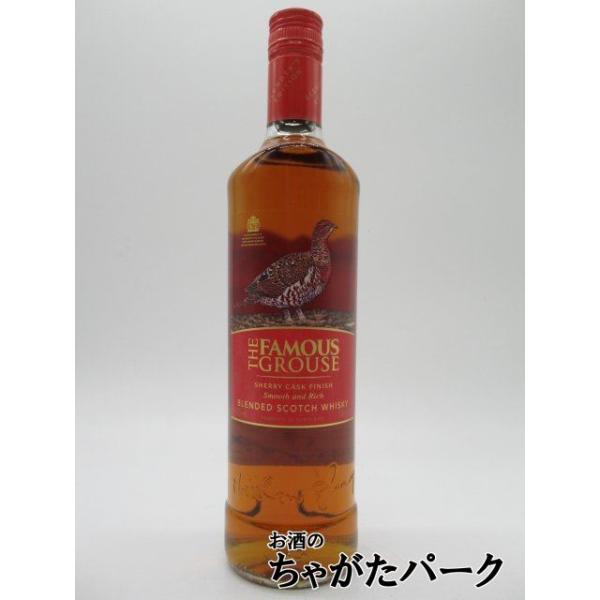 ウィスキーの本場で最も親しまれている、ブレンデッドスコッチウィスキーです。シェリーの風味が存分にのり、また実に良い色をしてます。【FAMOUS GROUSE SHERRY WOOD CASK FINISH 1000ml】ウイスキースコッチ【...