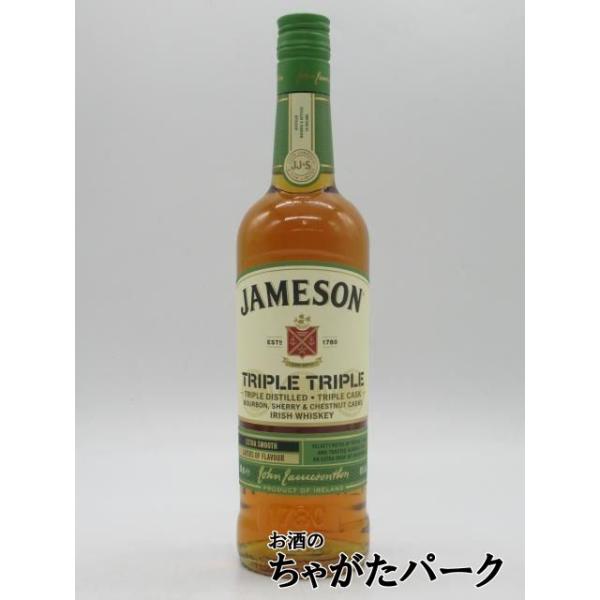 「ジェムソン トリプル トリプル」は、3回（トリプル）の蒸留と、3種類（トリプル）の樽で熟成をした、非常にスムースな味わいが特徴のアイリッシュウイスキーです。アイリッシュウイスキーの伝統である3回蒸留製法により、まろやかで心地よい一杯を目指...