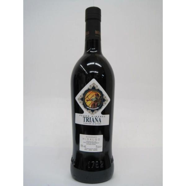 ７５０ミリ最高級のデザート・シェリー。深い味わいが特長です。スペインで最も老舗のワイン・ブランドのひとつ。【ＢＯＤＥＧＡＳ　ＨＩＤＡＬＧＯ　ＰＥＤＲＯ　ＸＩＭＥＮＥＺ　ＴＲＩＡＮＡ】甘味果実酒(シェリー・ポート他)シェリーバレンタインデー ...