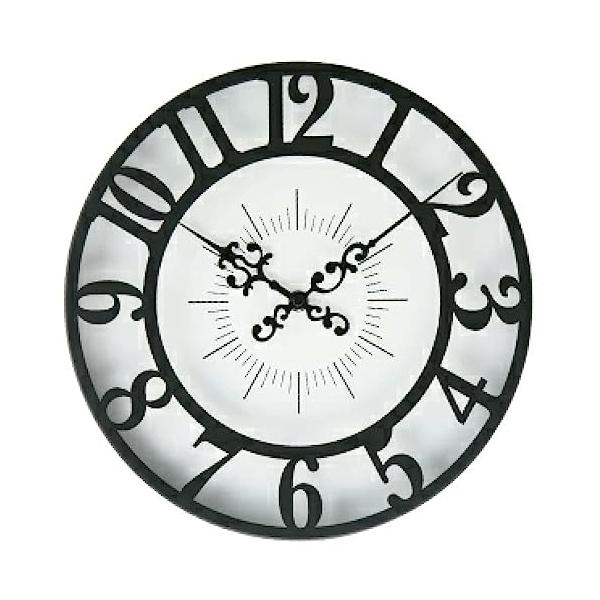 「商品情報」商品の説明●壁面をおしゃれに演出!●エレガントなデザインが魅力的な掛け時計です。●サイズ：個装サイズ：7×34×32cm●重量：個装重量：1134g●生産国：台湾●ムーブメント:日本製ステップムーブメント●その他: ※単3乾電池...