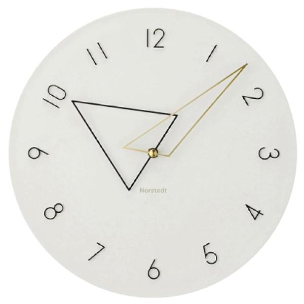 「商品情報」「主な仕様」【商品の概要】 ジオメトリックな針が目を惹く、遊び心に溢れたウォールクロック。 大小の三角形で表した長針と短針の重なり具合が時間経過によって変わり、眺めるたびに新鮮さを感じさせます。【使用シーン】 くっきりとした印象...