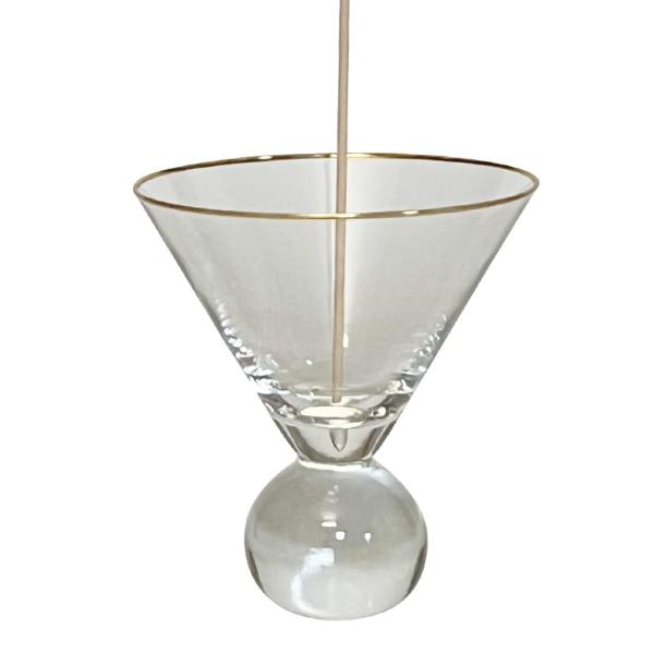 「商品情報」-「主な仕様」金縁とグラスのフォルムが美しいインセンスホルダー。高級感のあるオシャレなお香立て。受け口が広いので灰がこぼれないのでテーブルも汚しません。CylinderとSphere、2種類のバリエーションがあります。サイズ：Φ...