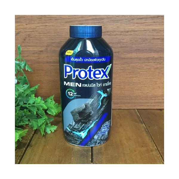 【商品】プロテックス　Protex　For Men チャコールサイズ：幅約7cm　高さ16cm容量：140ｇ海外製品です。皮膚の敏感な方、神経質な方などのご購入はお控えください。クールでさわやかなクーリングパウダー、極限の冷却力をあなたの肌...