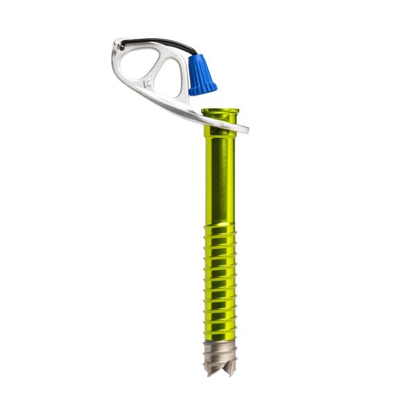 スキーマウンテニアリング、氷河歩き、ハイエンドなアルパインクライミング等、軽量化優先のマウンテニアリングに適した超軽量アイススクリュー。刃先をスチール製、スリーブをアルミ製とすることで軽さを徹底追求。さらにハンガーをアルミ製に、エクスプレス...