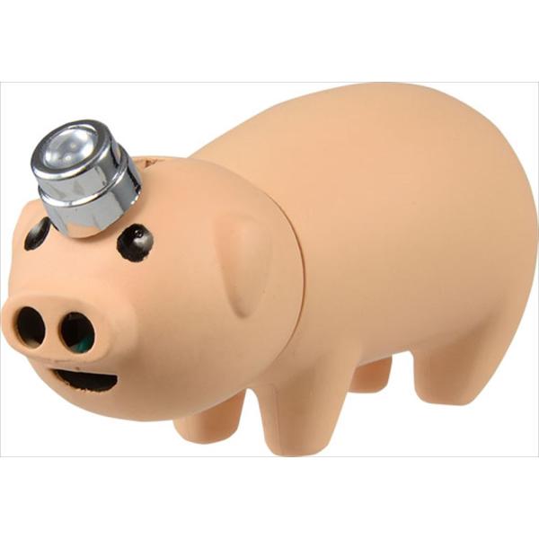 トントンライター小ぶりでかわいい豚さんライター。頭部のレバーを後ろに引くと着火します。両鼻の穴から炎が出るツインフレーム仕様。タイプ：燃焼式電子ガスライター炎タイプ：普通火着火方式：電子燃料タイプ：ブタンガスサイズ：全長70mm重さ：58ｇ