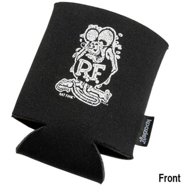 Rat Fink デザインのドリンク ホルダーです。クールなドリンクは冷たさを、ホットのドリンクは暖かさを、キープします。350ml のカンはもちろん、275ml のショートサイズのペットボトルなどがベスト フィット。使わない時はポケットに...