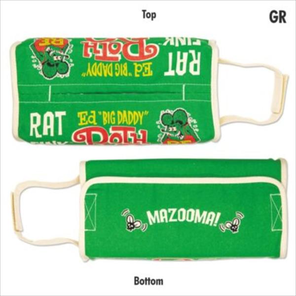 ラットフィンクのトラディショナルなデザインのティッシュ カバーです。ベルクロで留めるだけで、気軽に模様替えが楽しめるティッシュボックスカバー。ループ部分にもベルクロが付いているので、車のヘッドレストやドアノブに掛けて使うことも可能です。お部...