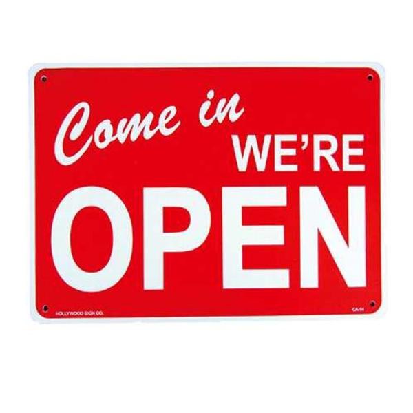 プラスティック看板です!!厚手のタイプで屋外にも使用できます。４角に穴が開いていますので釘や紐などで固定出来ます。サイズ:25.5×35.5cm