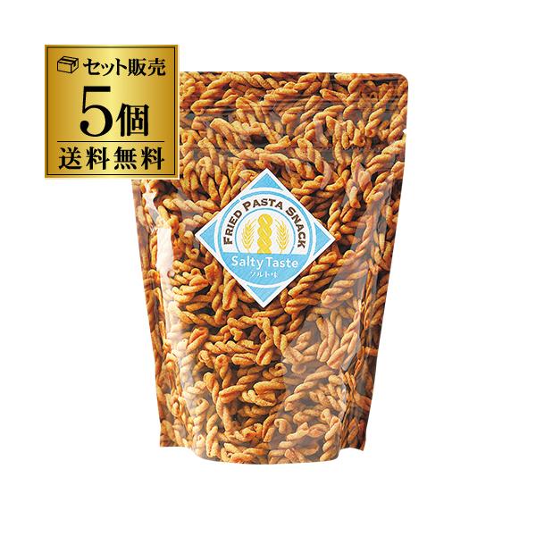 デュラム・セモリナ粉100％使用した本格パスタスナックです。しっかりめの味付けでビールやワインのおつまみにもよく合います。まずは定番、シンプルな味付けのソルト味をどうぞ。※卵、乳成分、えびを含む製品と共通の設備で製造しています。※製品に黒い...