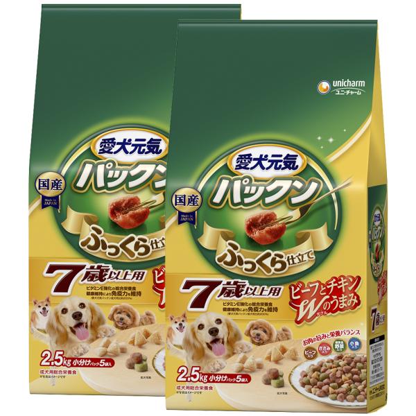 メーカー：ユニチャーム de20_uniai　犬フード　ドッグフード　小分け　半生ドライフード　ユニチャーム　ユニ・チャーム　ゲインズパックン　総合栄養食　国産　uni_gains_0617　20110617　NY　dry_kourei7　...