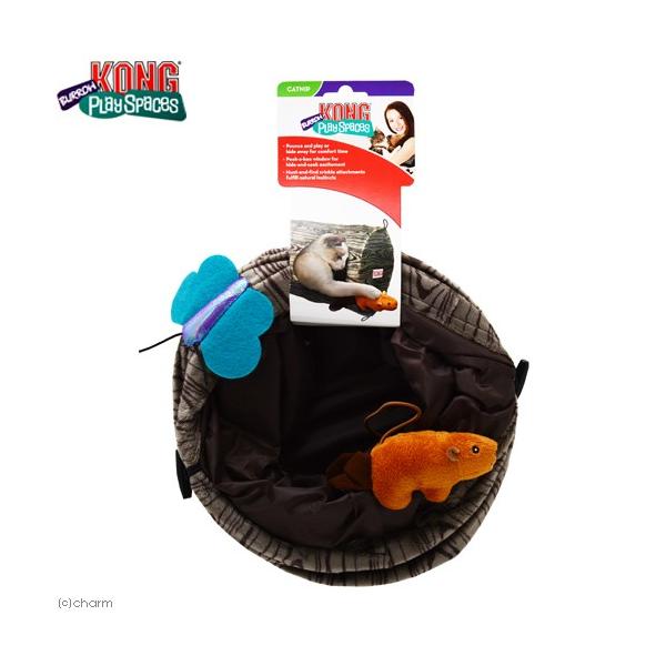 メーカー：コングジャパン ijoCHAkey　コング　キャットプレイスペース　隠れ家　0035585457000　７５１１８　neko　ねこ　猫用おもちゃ　玩具　トイ　猫おもちゃ　おもちゃ　猫用　トンネル　ハウス　遊ぶ　かくれる　寝る　家　...