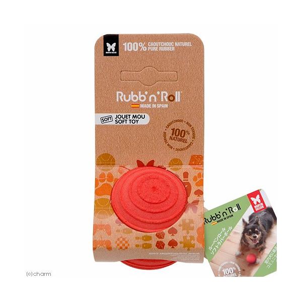 メーカー：プラッツ _dog　プラッツ　Ｒｕｂｂ’ｎ’Ｒｏｌｌ　ソフトラバーボール　Ｍ　レッド　4979007105727　20190617　ｋｓｚｋ　dog　犬用品　犬　おもちゃ　ボール　ラバー　室内犬　opa2_yoko　line220...