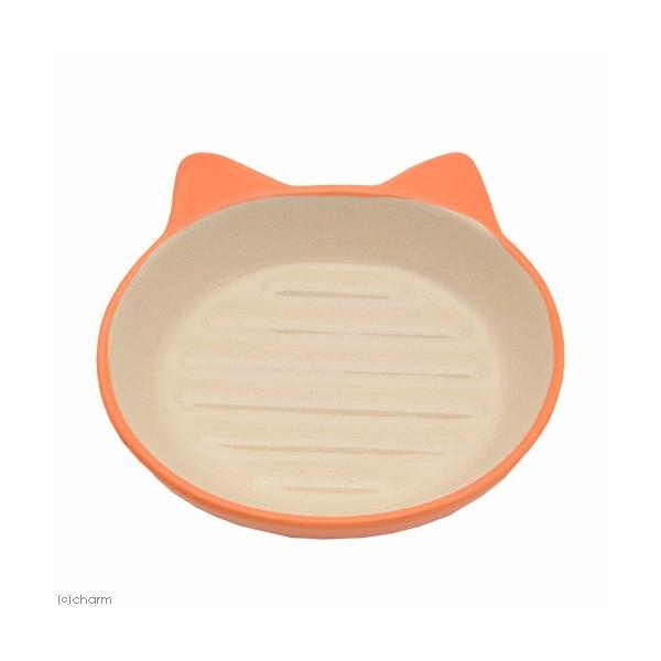 メーカー：プラッツ _neko　プラッツ　ペットレジオスデザイン　イージーダイナーキャットディッシュ　オレンジ　844534019158　猫　猫用品　皿　ディッシュ　エサ皿　トリーツ　ミルク　食べやすい　電子レンジ　食器洗い機　201906...