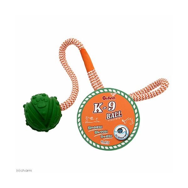 メーカー：プラッツ _dog　プラッツ　Ｋ−９　ボール　Ｓ　グリーン　4979007101415　20190601　ＧＢＮＭ　犬用品　犬　いぬ　おもちゃ　ＰＬＡＴＺ　ケーナイン　ゴーフェッチ　ＰＺ１０１４１　opa2_choku　ロープ付き...