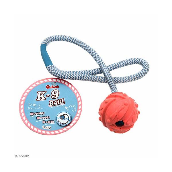 メーカー：プラッツ _dog　プラッツ　Ｋ−９　ボール　Ｓ　ピンク　4979007101422　20190601　ＧＢＮＭ　犬用品　犬　いぬ　おもちゃ　ケーナイン　ＰＬＡＴＺ　ゴーフェッチ　ＰＺ１０１４２　ロープ付きボール　ラバーボール　引...