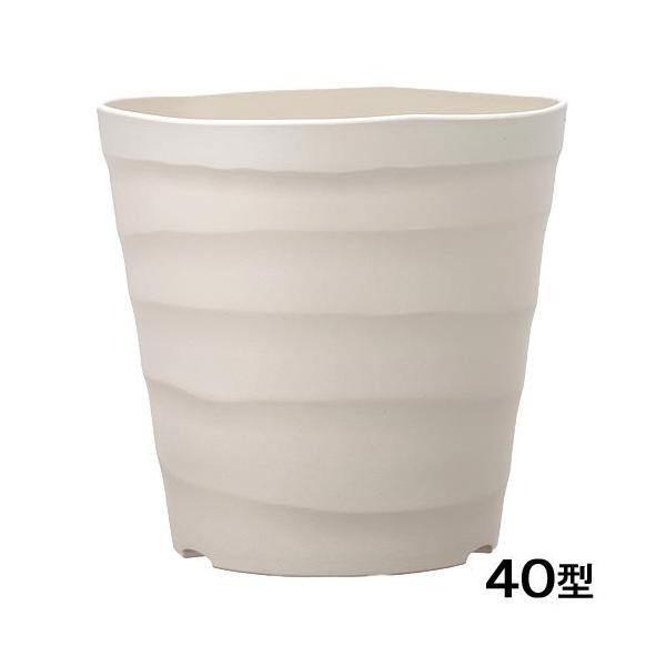 メーカー：アップルウェアー 鉢　植木鉢　ガーデニング用品　_gardening　園芸用品　ガーデニング　アップルウエア　20160416　ＫＫ　4905980133068　アップルウェアー　クラフトポット　４０型　ホワイト　素焼き鉢　漆喰　...