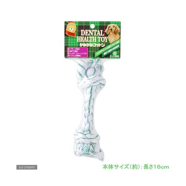 メーカー：スーパーキャット 犬用品　おもちゃ　デンタルトーイ　ロープ・ホース　ボーン　スーパーキャット　かみかみコットン　ミントの香り　Ｓ　20120420　ＩＳＹ　_dog　4973640414031　デンタルケア　犬用おもちゃ　opa2...