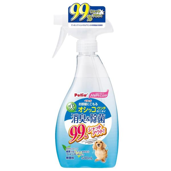 メーカー：ペティオ 犬　犬用品　猫　猫用品　消臭＆除菌　消臭用品　ヤマヒサ　ペティオ　ハッピークリーン　犬オシッコウンチのニオイ　５００ｍｌ　20111121　MO　除菌スプレー　除菌　_dog　_neko　TcrJZlvj　4903588...