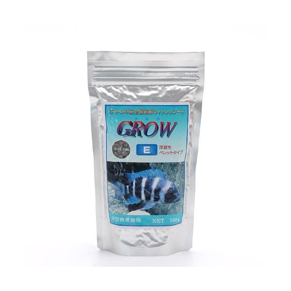 メーカー：どじょう養殖研究所 アクアリウム用品　アクア用品　餌　小粒　顆粒　どじょう養殖研究所　グロウ　Ｅ　浮遊性　ペレットタイプ　１６０ｇ　器具　_aqua　4544342141510　opa2_delete　グロー　GROW　エサ　フー...