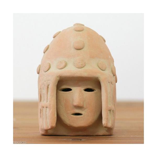 _aqua　_gardening　インテリア・雑貨　ガーデニング　マスコット　埴輪　はにわ　置物　円筒埴輪　頭　素焼き　ＫＥＺ　20130401　aqahaniwa1304　_interior　haniwa_mascot　ＹＭＹＭ　アクアリ...