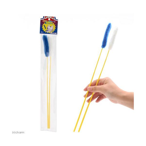 メーカー：猫じゃらし産業 ニューカラー　猫じゃらし　２本入り　ホワイト・ブルー　猫用おもちゃ　猫用品　おもちゃ　棒タイプ　20140310　MNG　xzoSitWZ　neko_jyarashi_140310　_neko　4973597026...