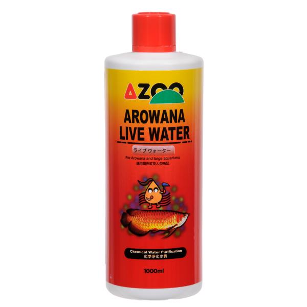 メーカー：ＡＺＯＯ アクアリウム用品　sfset　_aqua　アクア用品　水質調整剤　バクテリア　弱酸性　ｐＨ　粘膜保護　中和　重金属　濁り　アロワナ　古代魚　大型魚　水つくり　アズー　アロワナライブウォーター　１０００ｍｌ　ＡＺＯＯ　20...