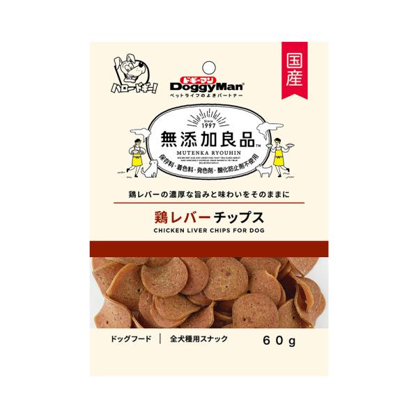 メーカー：ドギーマン 犬フード　おやつ　ドギーマンハヤシ　ドギーマン　無添加良品　鶏レバーチップス　６０ｇ　20130325　ＫＥＺ　_dog　4976555817935　YPKCHK_019　doggyman_mutenka1708　セッ...