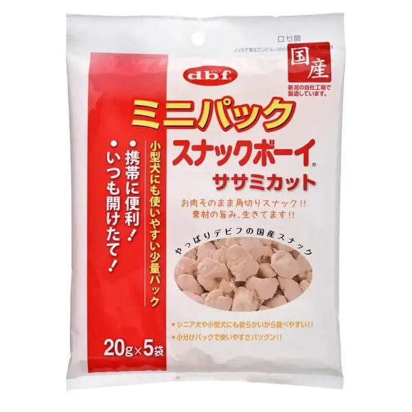 メーカー：デビフ frditem_hidden　_dog　ミニパック　スナックボーイ　ササミカット　１００ｇ　２０ｇ×５袋　犬　いぬ　イヌ　おやつ　間食　スナック　フード　犬フード　ドッグフード　鶏素材　鶏　鶏ささみ　鶏ササミ　デビフ　デビ...