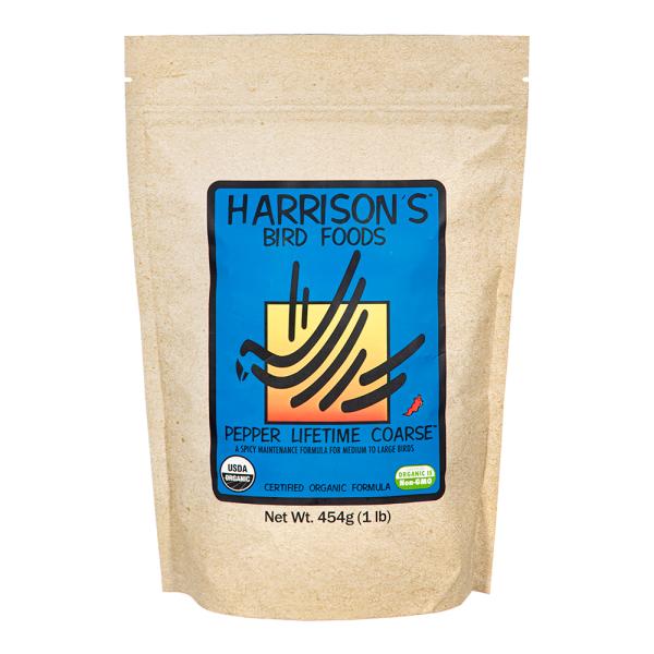 メーカー：ハリソン ハリソン　バードフード　ペッパーライフタイム　コース　４５４ｇ　大粒　PEPPER　Lifetime　ＣＯＲＣＥ　HARRISON'S　BIRD　FOOD　ハリソンバードフード　総合栄養食　0086011514019　ヨ...