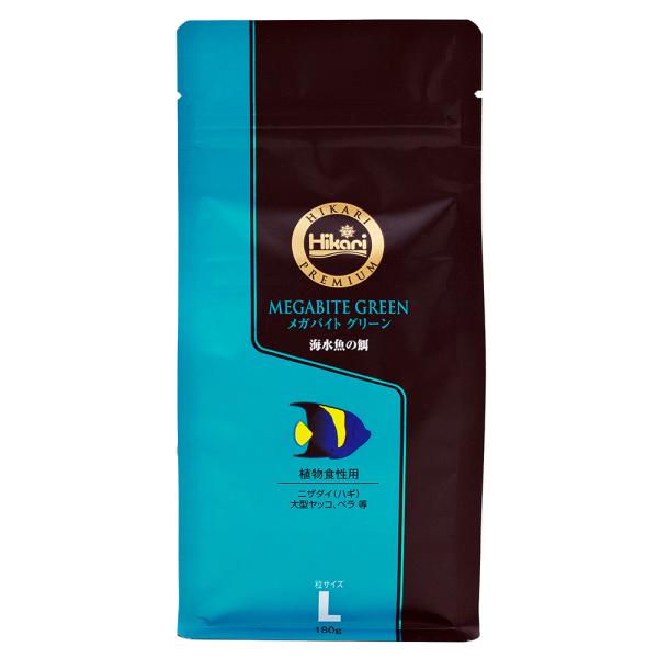 メーカー：キョーリン アクアリウム用品　海水　餌　えさ　飼料　フード　植物食性　植物食　メガバイト　キョーリン　海水魚の餌　プロバイオティクス　メガバイトグリーン　Ｌ　１８０ｇ　20120524　SM　キョーリンひかりシリーズ　497161...