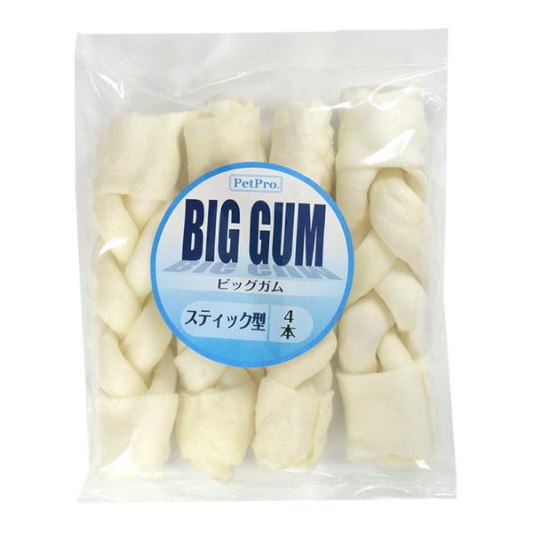 メーカー：ペットプロ _dog　4959058080785　ペットプロ　ＢＩＧガム　スティック型　４本　大型犬　おやつ　ドッグフード　デンタルケアガム　ビーフ・牛　単品・バラ売り　牛素材　スティック　天然素材　ミルクフレーバー　201411...