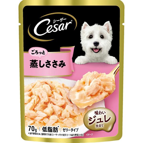 メーカー：マース ドックフード　ペットフード　レトルト　犬　いぬ　犬フード　犬用ウェットフード　犬の餌　犬のエサ　餌　えさ　アダルト　鶏肉　鳥肉　肉　Ｃｅｓａｒ　白い犬　ウェスティ　ウエストハイランドホワイトテリア　マースジャパン　リミテッ...
