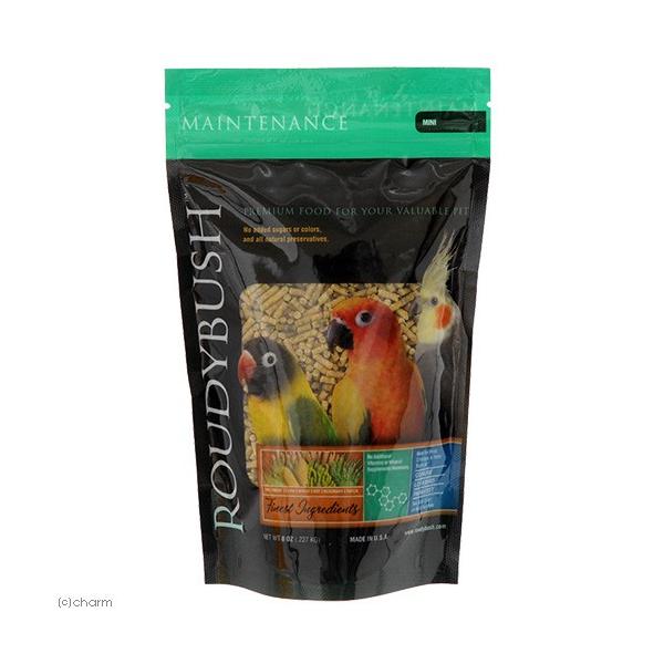 メーカー：ラウディ _animal　ラウディブッシュ　デイリーメンテナンス　ミニ　２２７ｇ　正規品　鳥　フード　小動物　カナリア　セキセイインコ　小型インコ　インコ　総合栄養フード　オカメインコ　ラブバード　メキシコインコ　ウロコインコ　ホ...