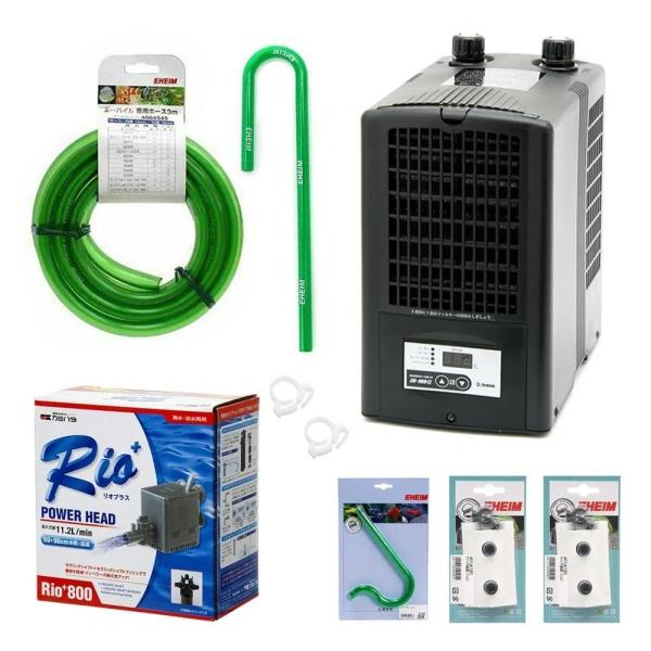 アクアリウム用品　bnr_ZC　アクア用品　クーラー　冷却　クーラーセット　60Hz　ゼンスイ　ZC-100α+リオプラス　800+エーハイムセット　西日本用　エーハイムバージョン　cool_60　chiller_coole　cooler_...