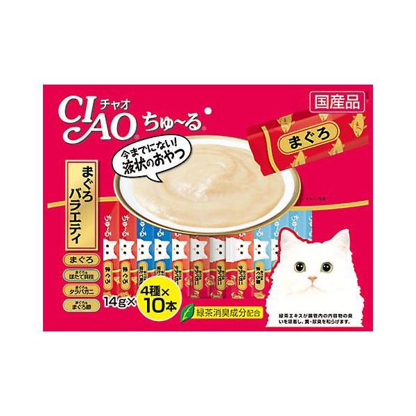 メーカー：いなば inabatyutop　4901133720444　ＣＩＡＯチャオ　ちゅ〜る　４０本　まぐろバラエティ　１４ｇ×４０本　猫フード　キャットフード　おやつ　レトルト　まぐろ　ウェットフード　いなば　バラ売り　スープ　メーカー...